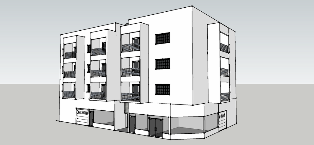 Eric Leiva - Técnico en construcciones | Renders Edificio - SketchUp ...