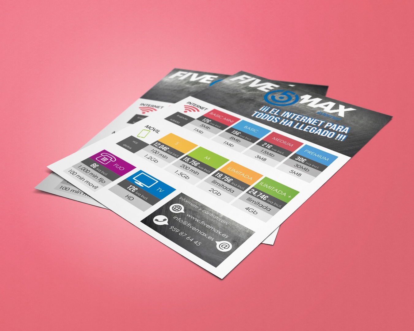 Jota Vargas | Flyer de promociones para Fivemax