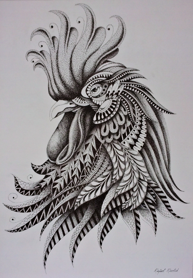 Mis dibujos y acuarelas | Gallo