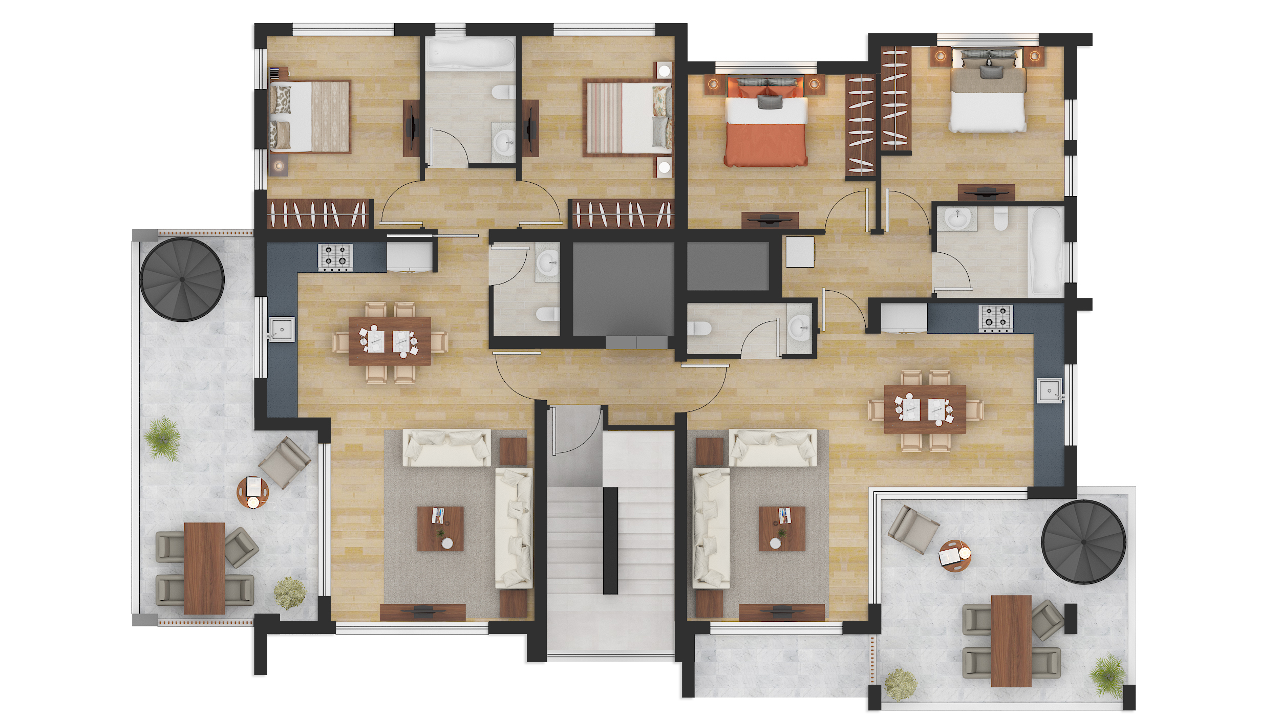Architectural 3D Rendering Services | 2D Floor Plan Rendering Services
