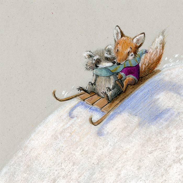 Isabel Ruiz-illustration | The Fox & the Raccoon
