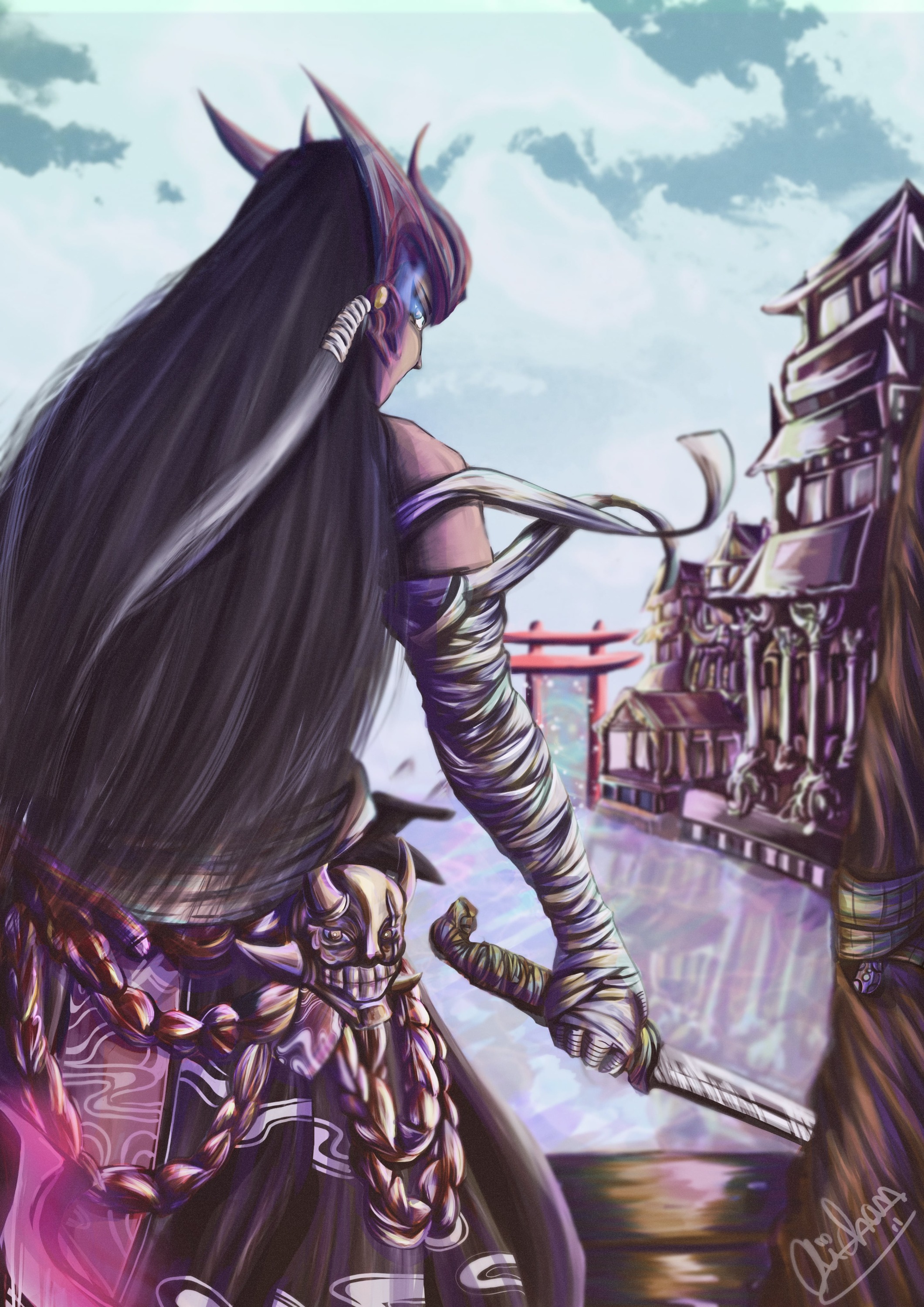 Sergio Sánchez | FAN ART - Yone LEAGUE OF LEGENDS