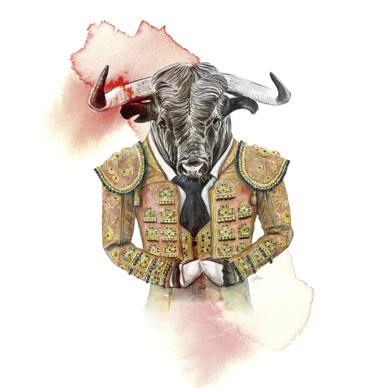 Mónica Alonso Illustration | Toro torero